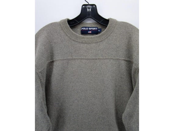 VINTAGE Ralph Lauren Polo Sport Sweater Medium Pullov… - Gem