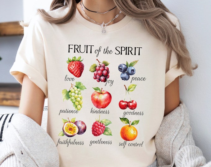 Fruits of the Spirit Shirt, Christian T-shirts, Bible Verse Shirts ...