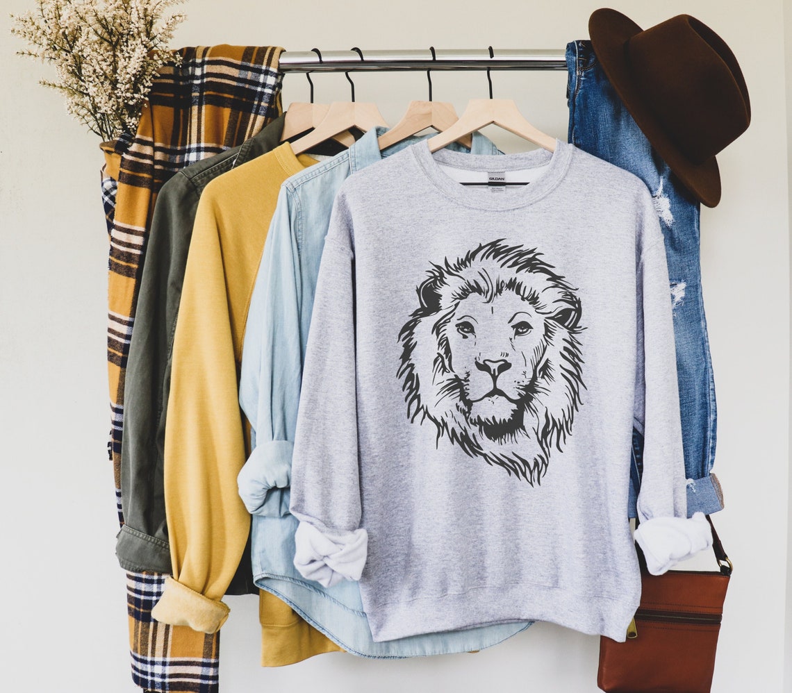 Lion Sweater, Lion Sweatshirt, Lion T Shirt, Lion Head T Shirt, Lion ...