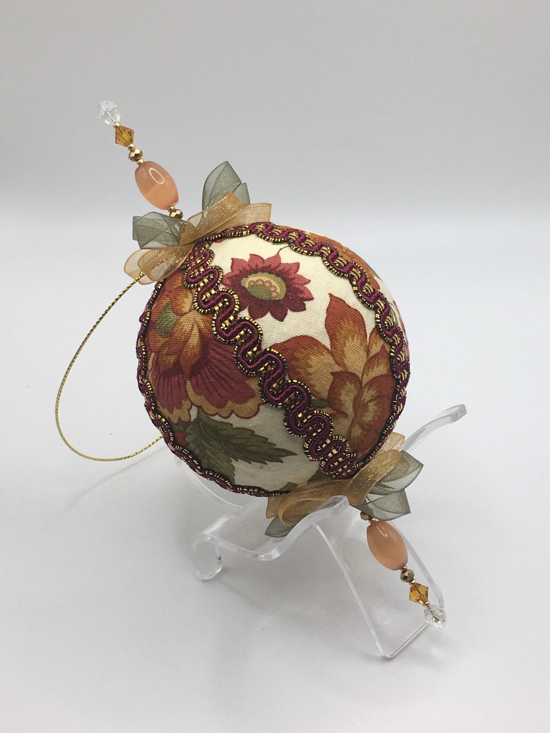 Rust Flowers Ornament - Etsy