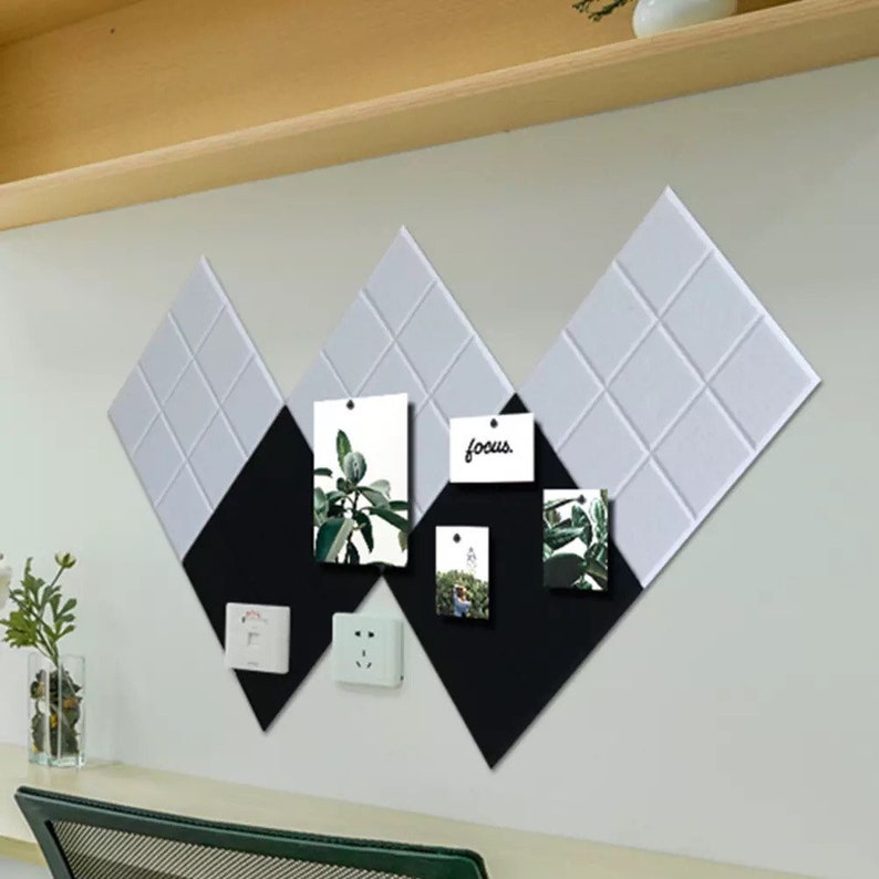 Wall Board Pin Board Letter Note Board Home Decor Office Etsy
