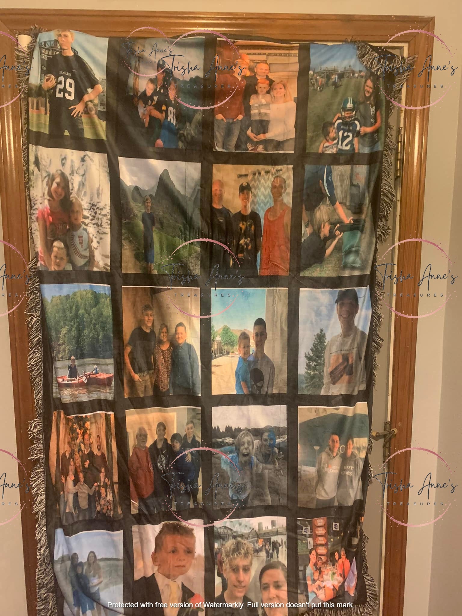 Custom Photo Collage Blanket, up to 20 Pictures, Blanket for Family ...