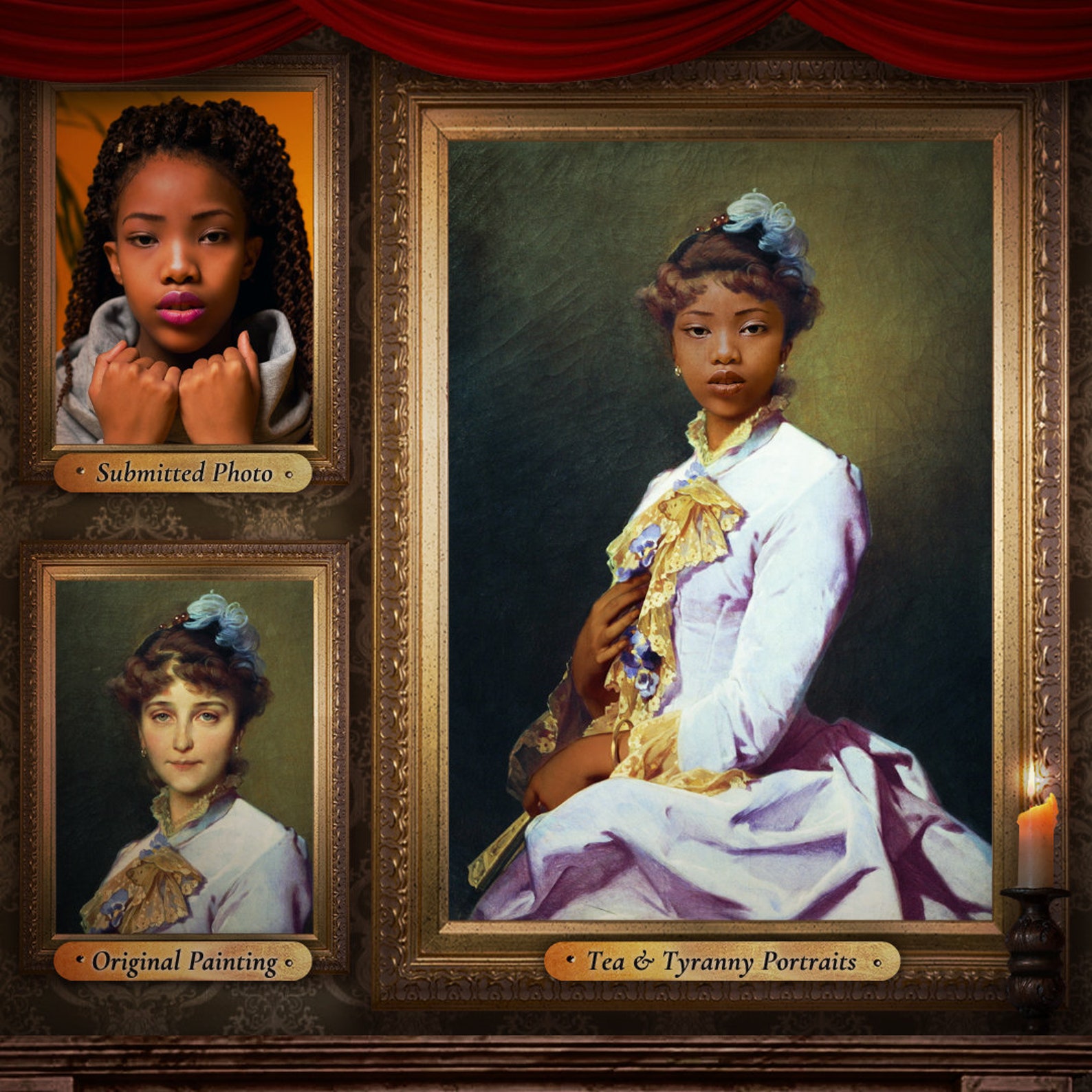 Custom Historical Portrait: Renaissance Royalty, Bridgerton Style ...