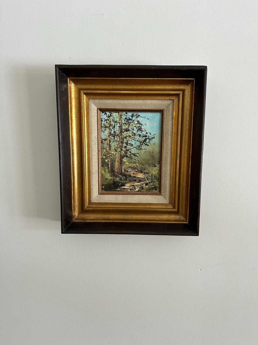Framed Original Landscape Oil Painting Signed by Carla Wall. - Etsy