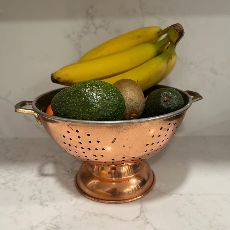 Copper Colander - Etsy