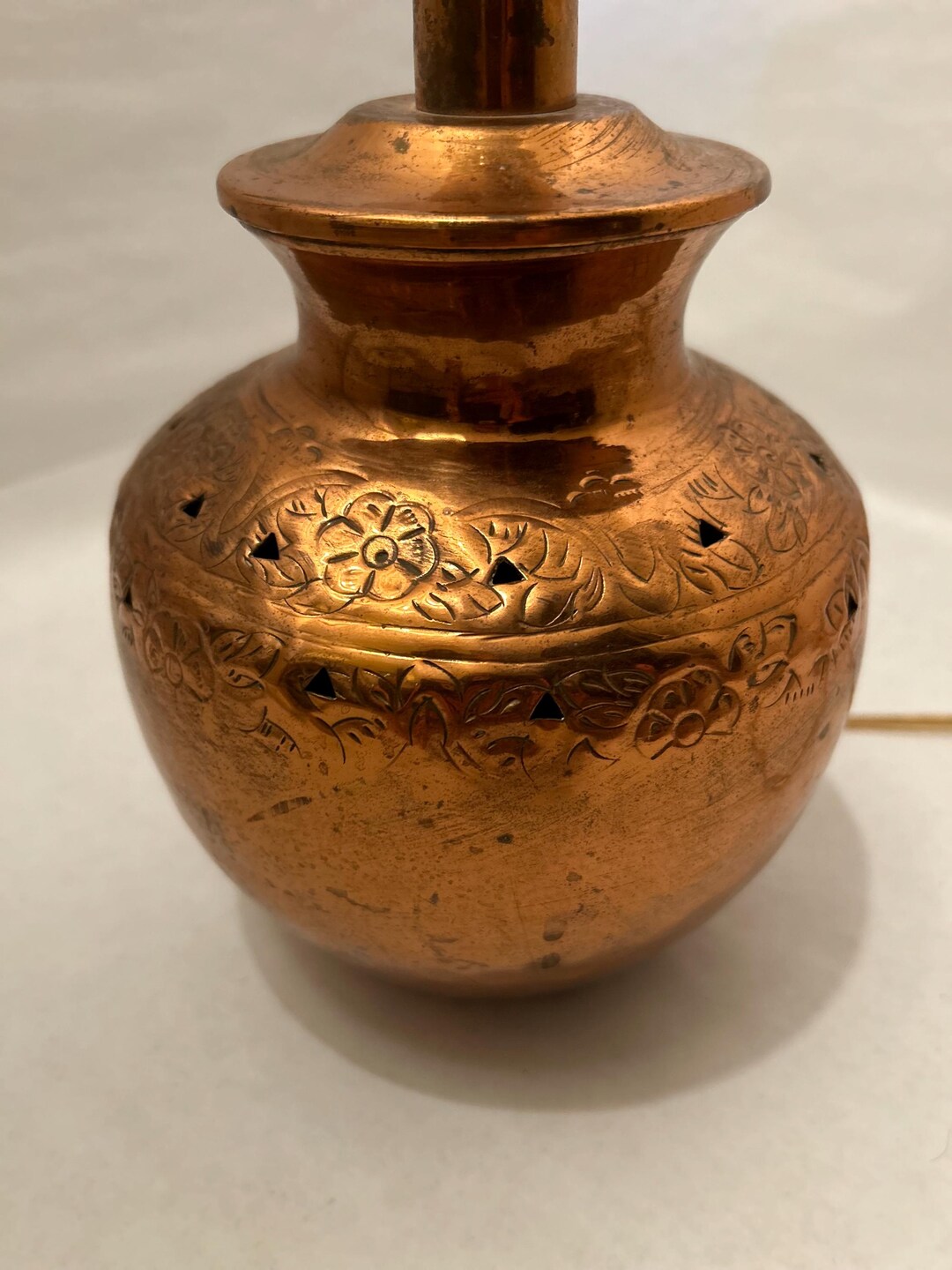 Copper LAMP Vintage Mini Lamp Perfect for Any Decor or Space - Etsy