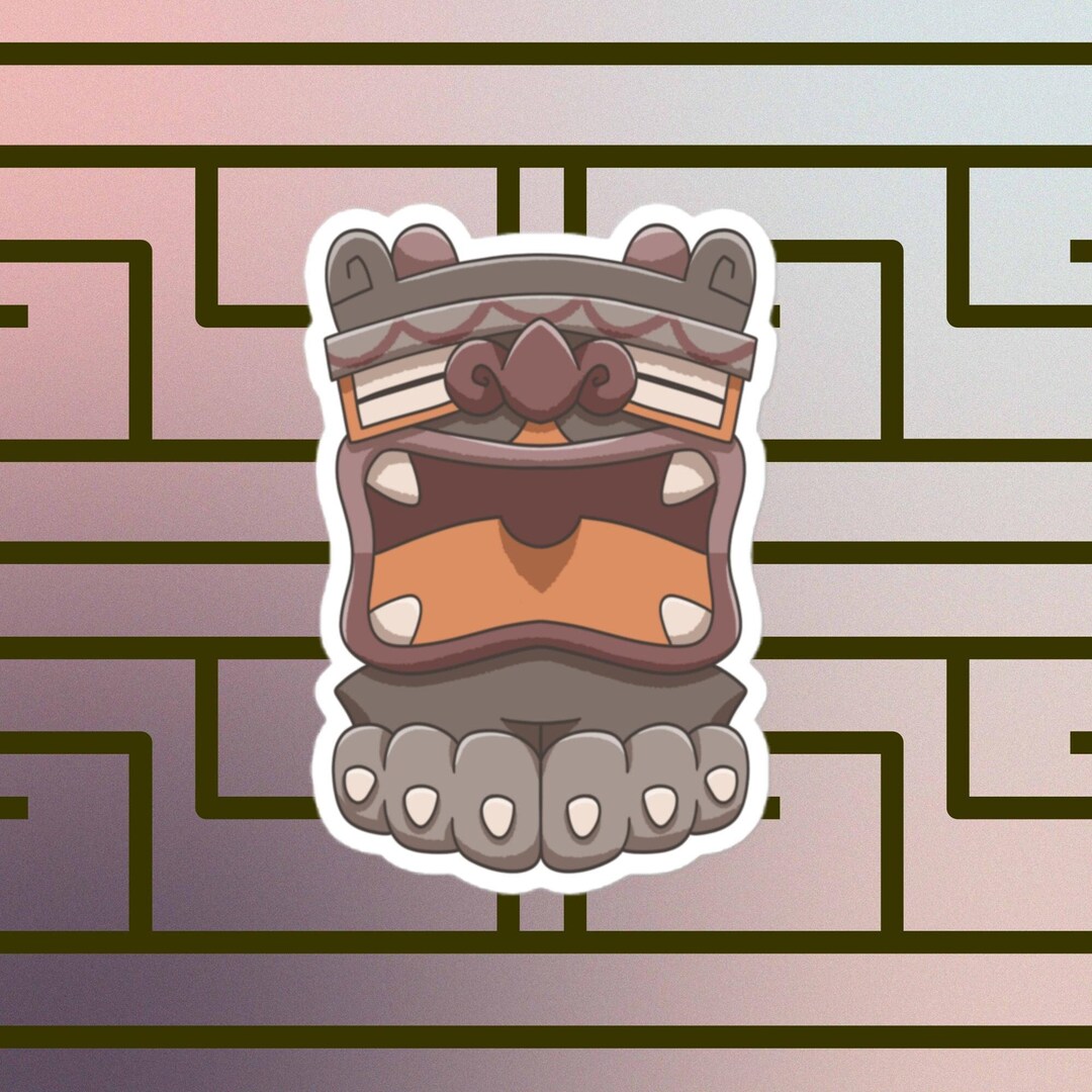 Animal Tiki Sticker - Polynesian Stickers, Car Decals, Tropical Design ...