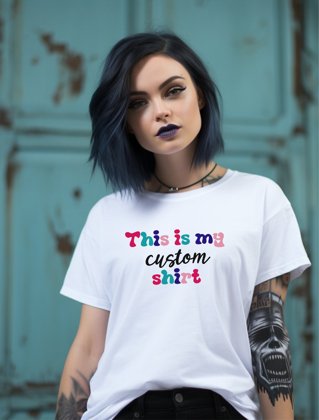 This is My Custom Shirt Retro Style Unisex Tee, Make Your Own Shirt ...