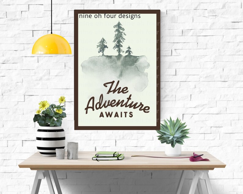 Adventure Awaits Outdoor Printable Wall Art Instant Digital - Etsy