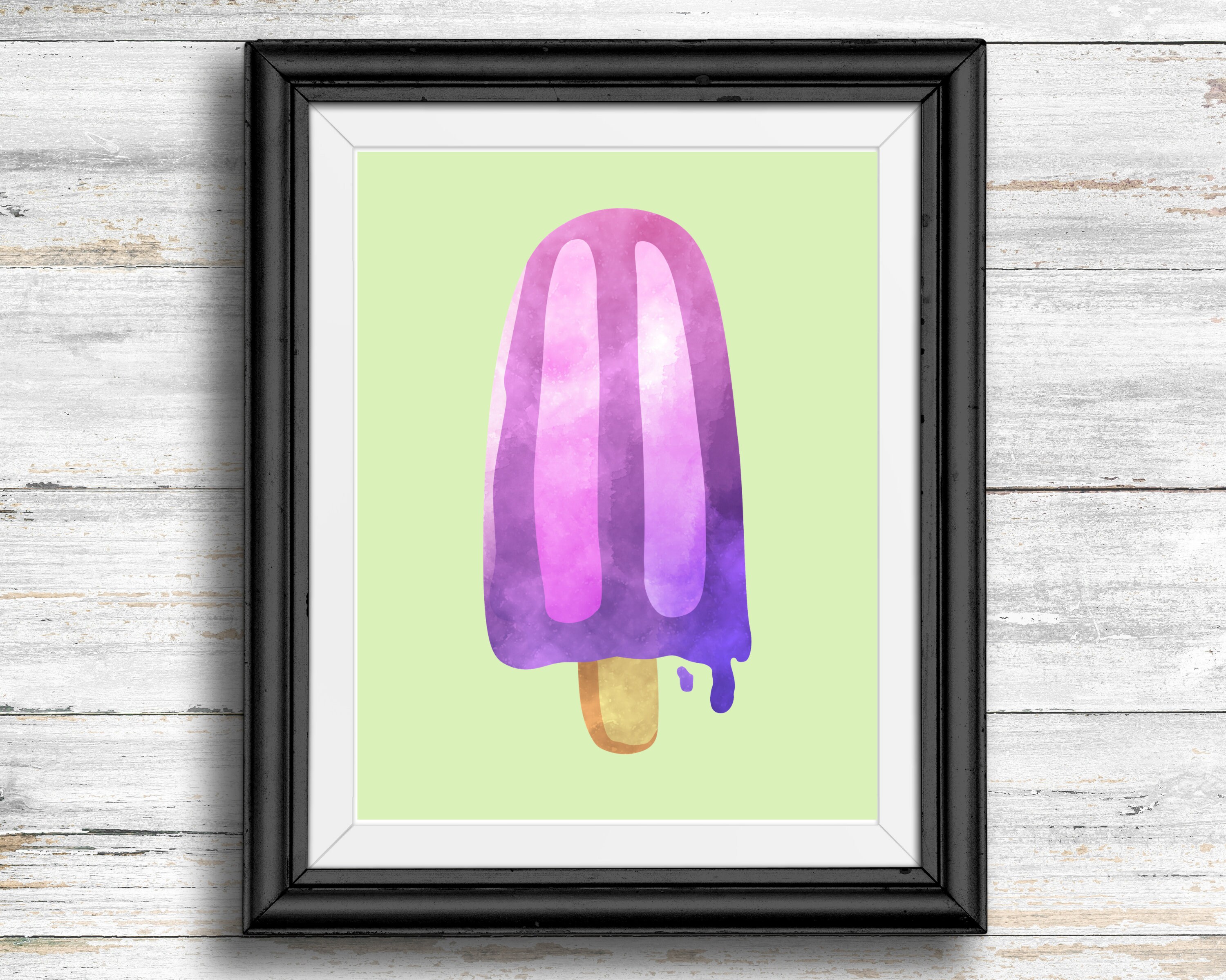 Purple Popsicle Printable Wall Art Instant PDF PNG Digital - Etsy Canada
