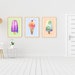 Set of 3 Ice Cream Popsicle Printable Wall Art Instant PDF PNG - Etsy