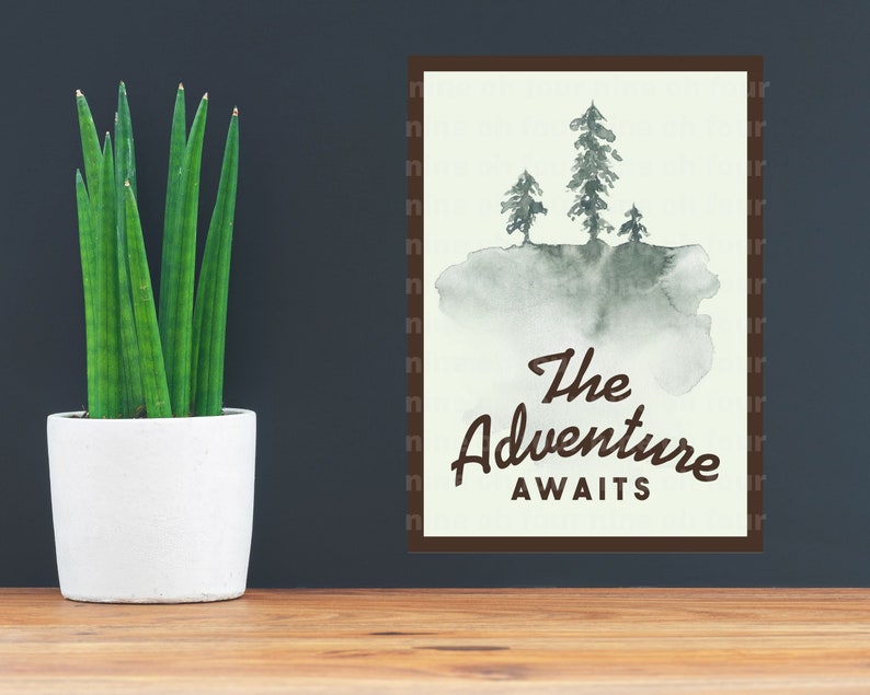 Adventure Awaits Outdoor Printable Wall Art Instant Digital - Etsy