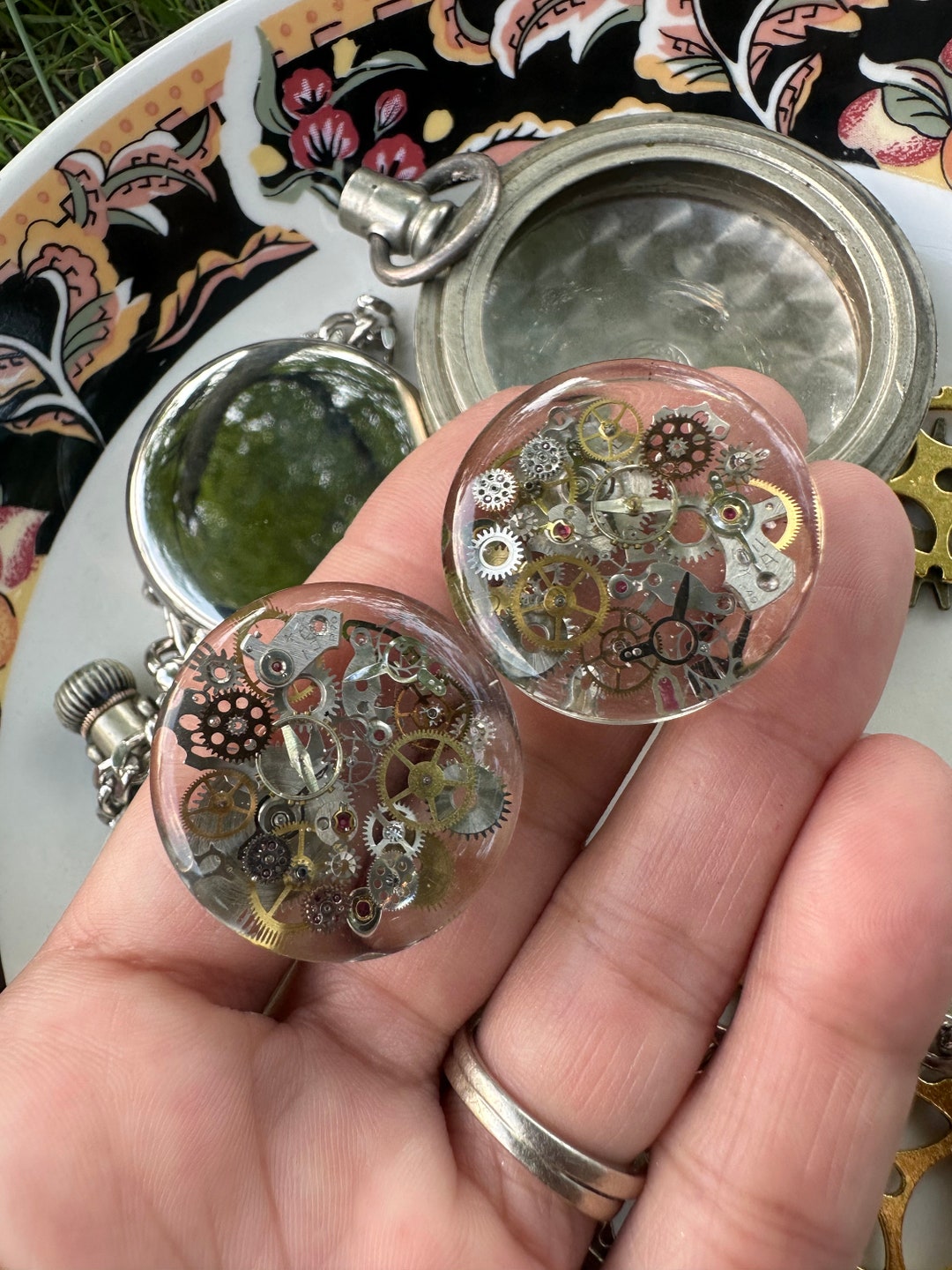 Steampunk Plugs Watch Parts Ear Gauges Tunnels 1 25mm - Etsy