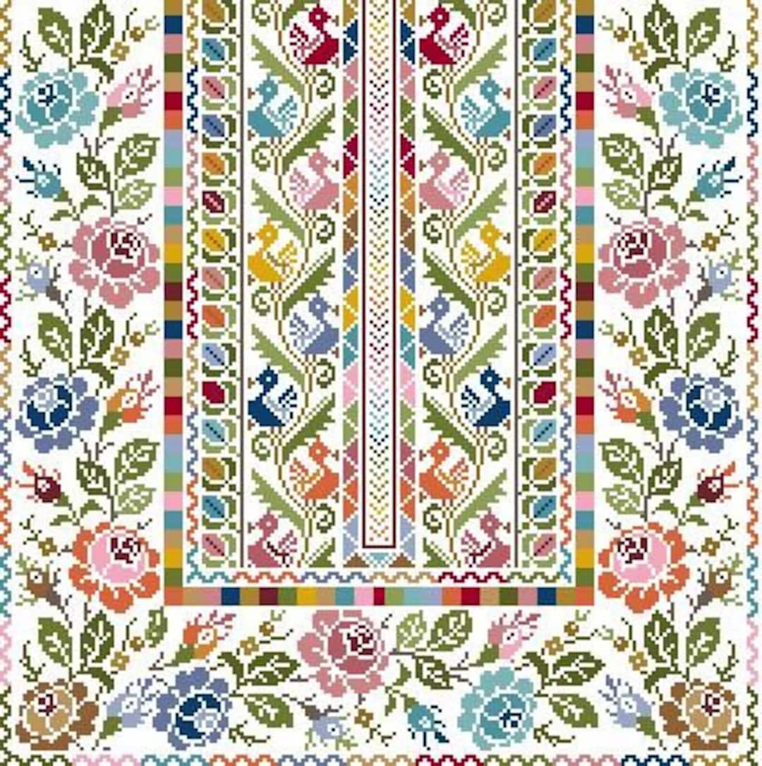 Palestinian Floral Chest Thobe Design - Etsy