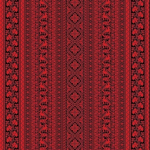 Traditional Red Palestinian Design - Etsy