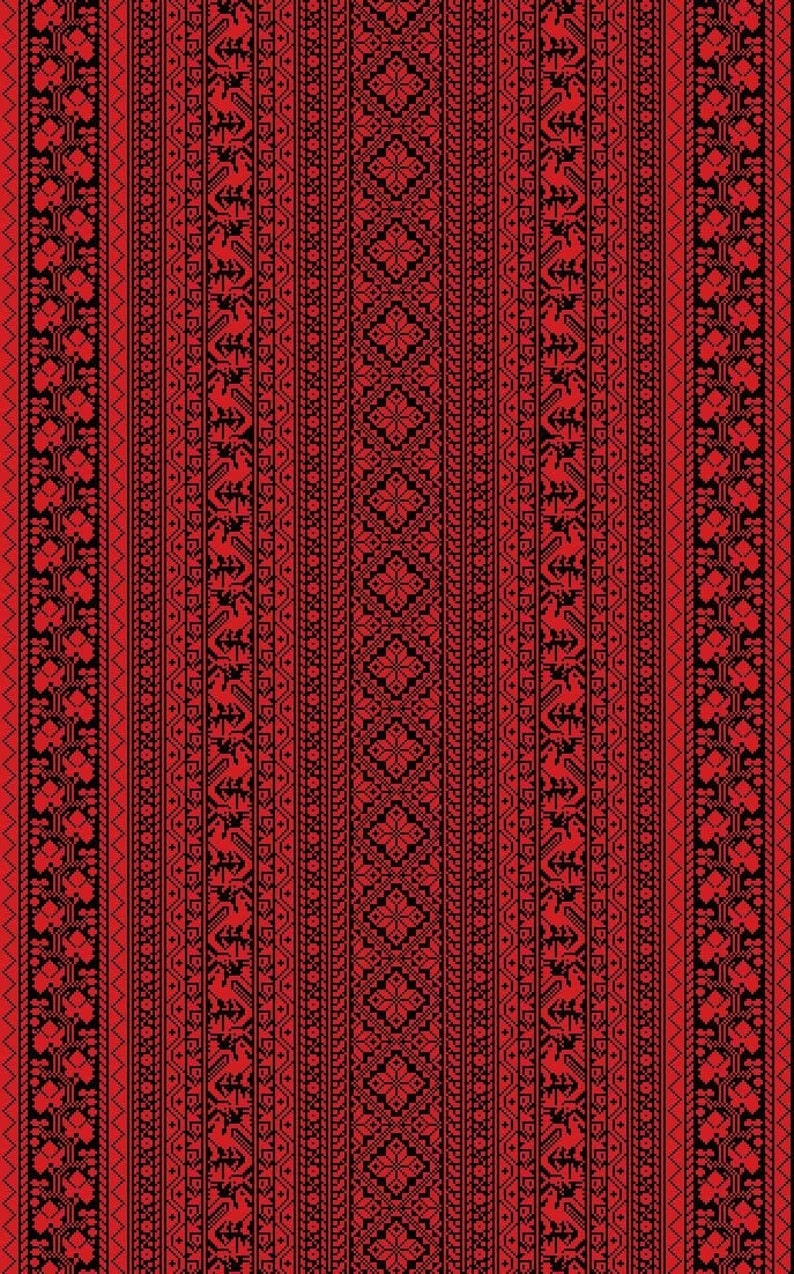 Traditional Red Palestinian Design - Etsy