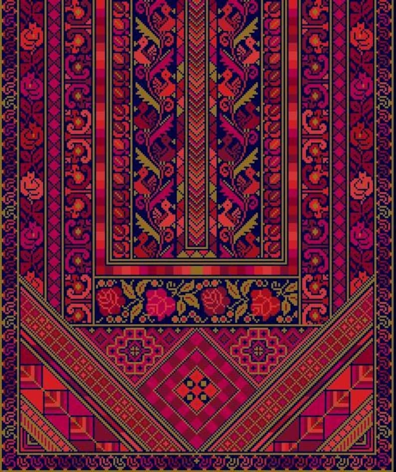 Red Palestinian Chest - Etsy