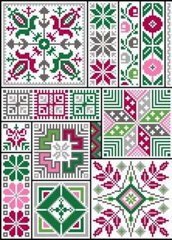 Mini Palestinian Tatreez Sampler 1 - Etsy