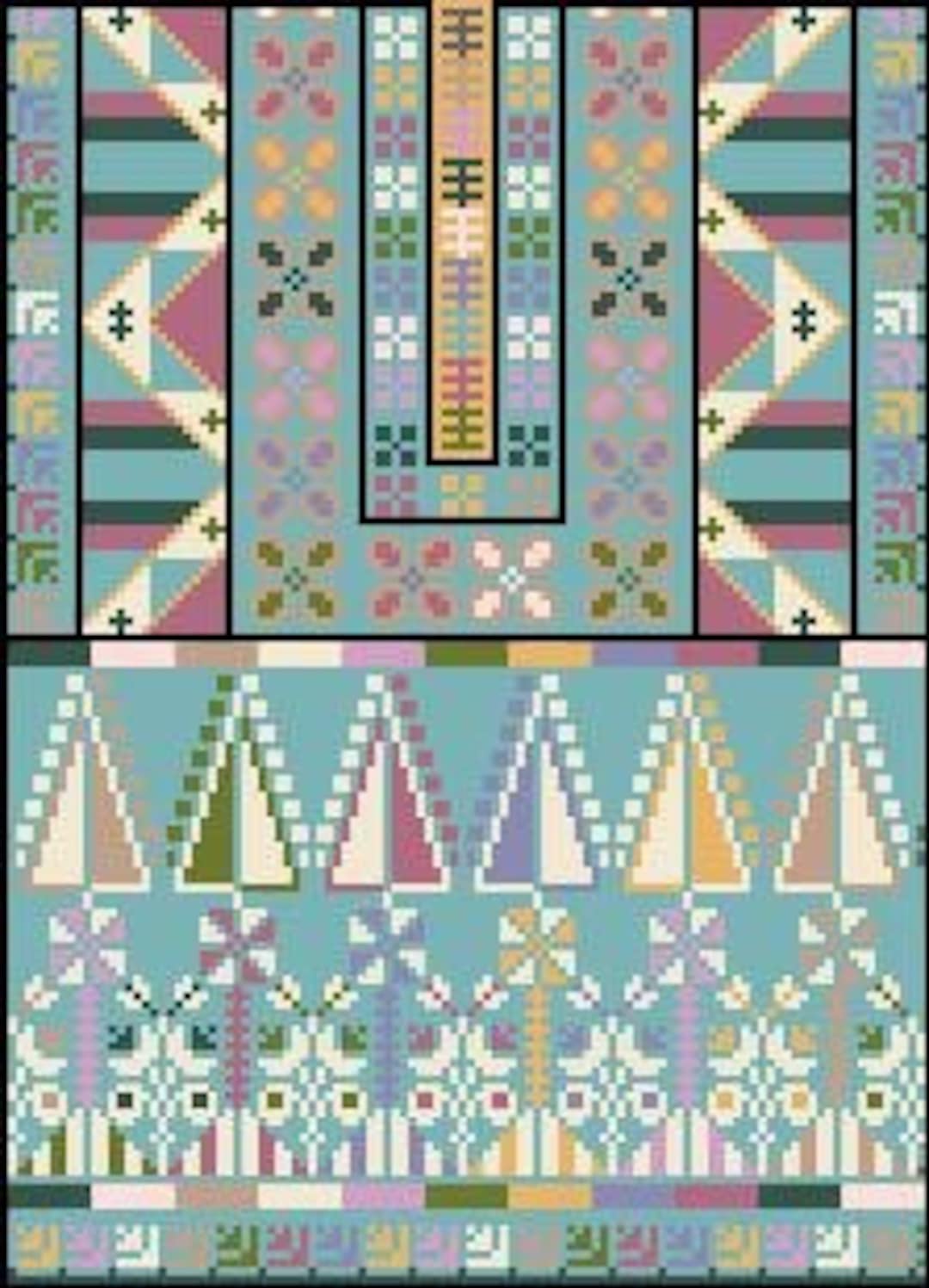 Mini Palestinian Tatreez Sampler 2 - Etsy