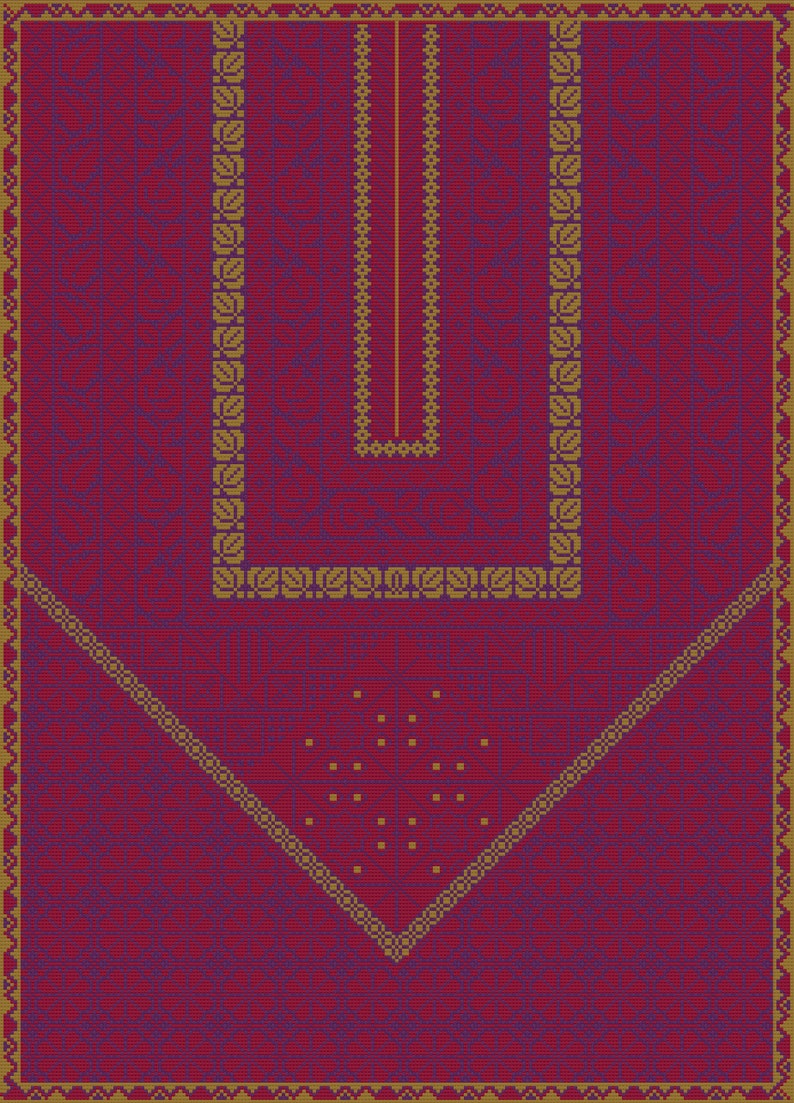 Suhaila's Qubeh Traditional Palestinan Thobe Chest - Etsy