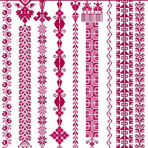 Traditional Dangles Tatreez Pattern Instant Download - Etsy