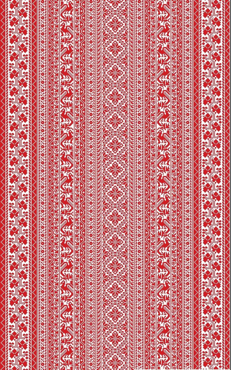 Traditional Red Palestinian Design - Etsy