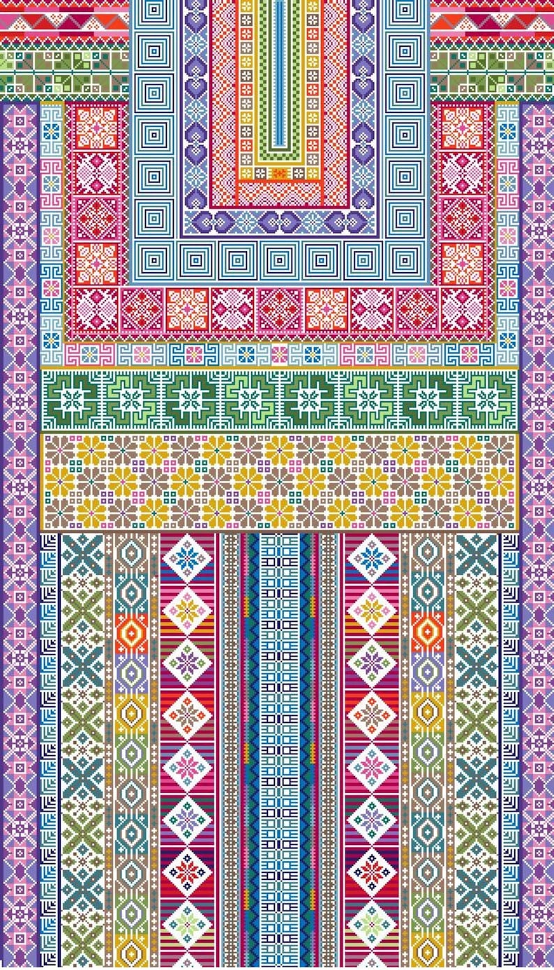 Palestinian Thobe Design 2 - Etsy