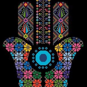 Hamsa Hand in Color - Etsy