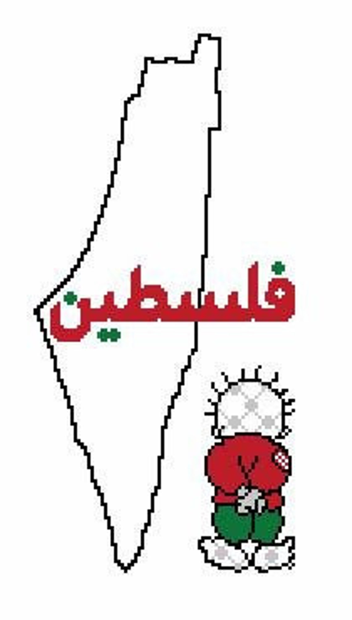 Palestinian Map and Handala - Etsy