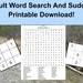 Word Search and Sudoku Puzzles-printable Download-bonus 150 Mazes With ...