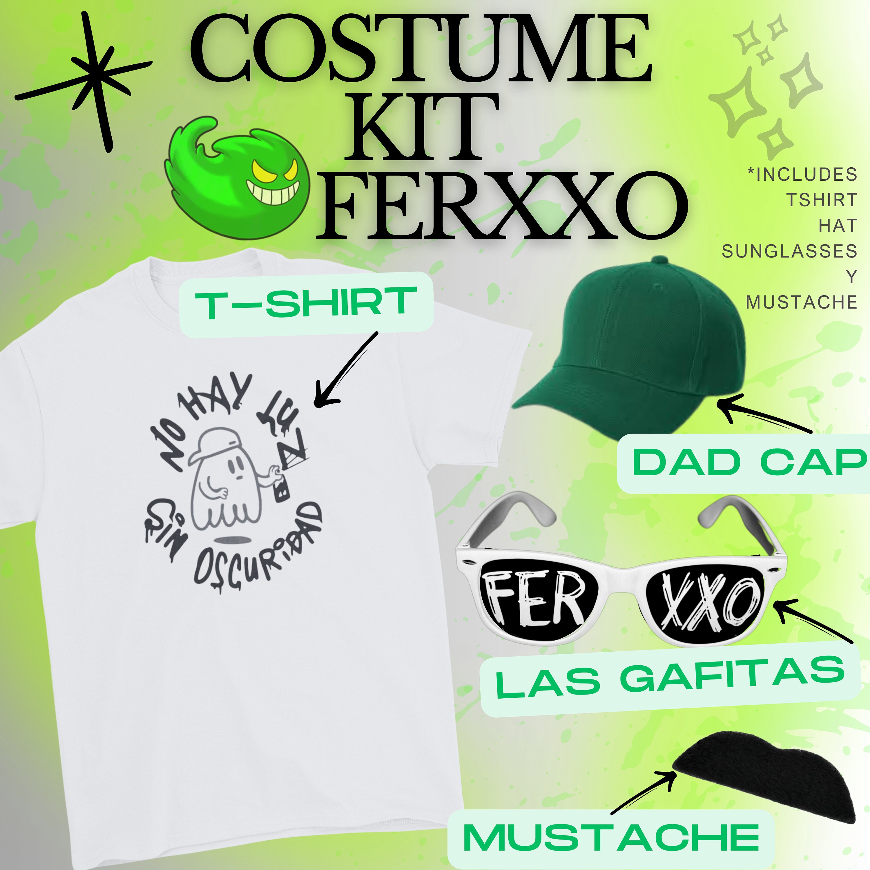 Disfraz Del Ferxxo Costume for FERXXO - Etsy