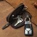 Crazy Horse Leather Key Holder, Personalized Car Key Wallet - Etsy