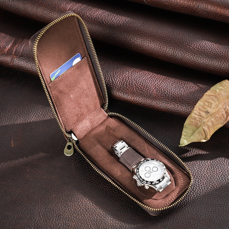 Leather Zipper Case - Etsy