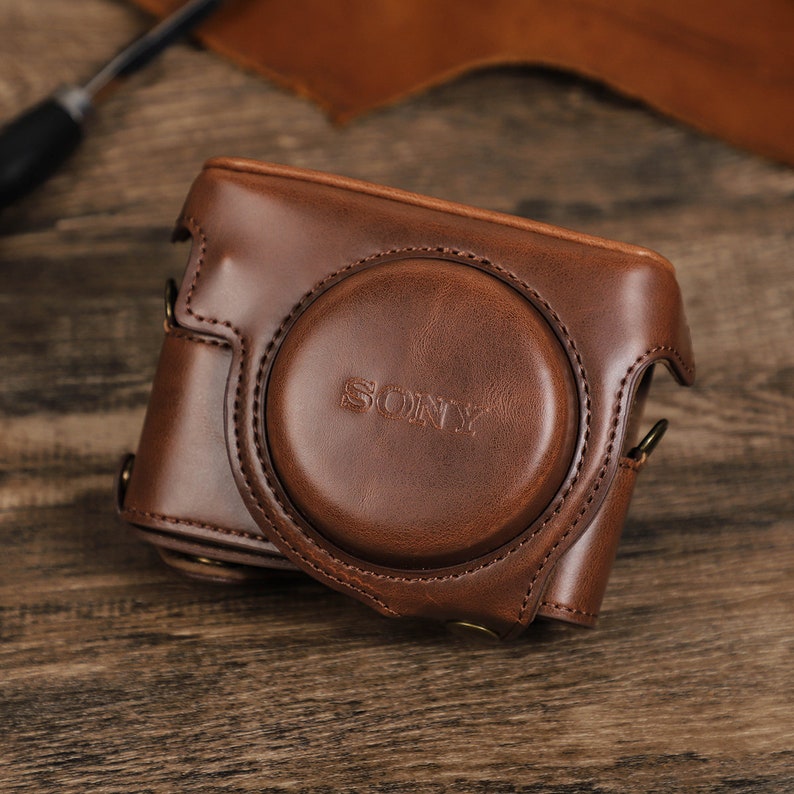 Leather Camera Bag for SONY RX100 1-7, Personalized Camera Case ...