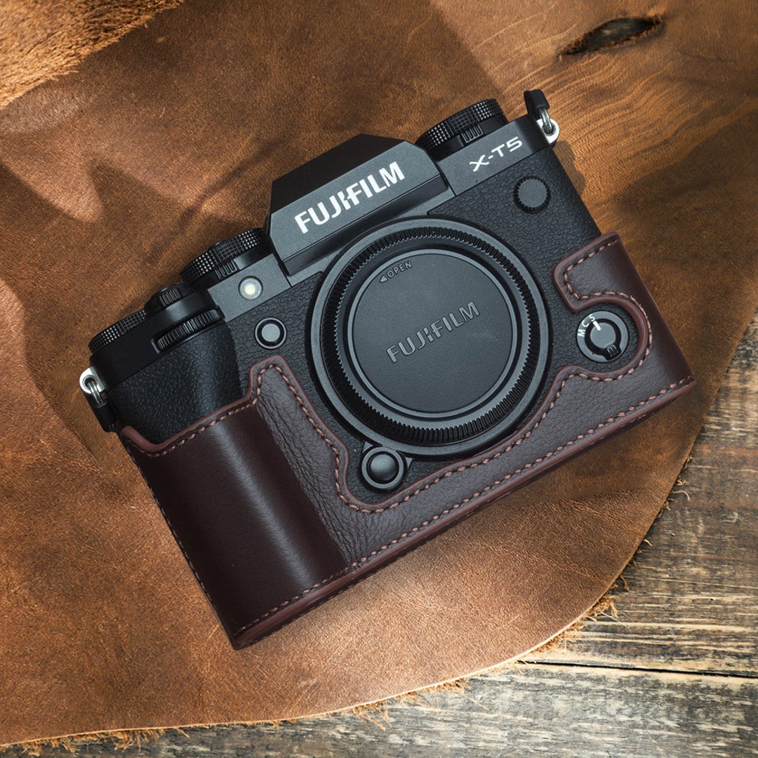 Leather Camera Bag for Fujifilm XT5, Personailized Caemra Case for ...