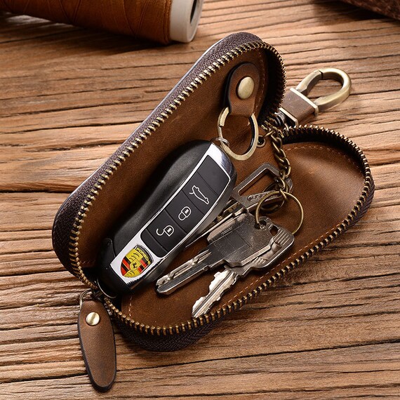 Leather Key Holder Leather Key Case Leather Personalized Key - Etsy