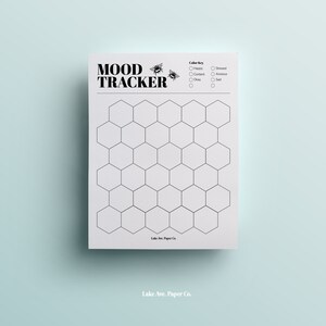 Monthly Mood Tracker Bumble Bees Mood Chart Instant - Etsy
