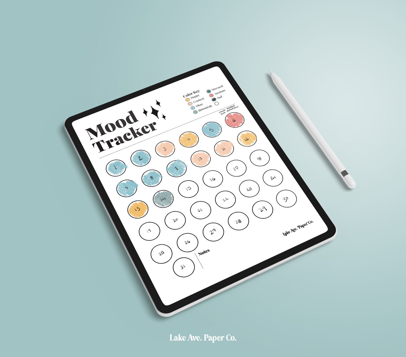 Monthly Mood Tracker Mood Chart Instant Download - Etsy