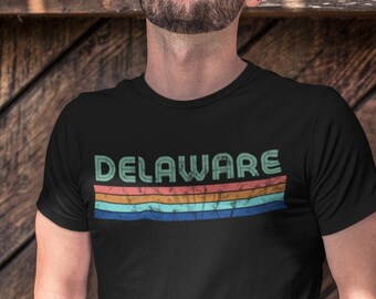 Delaware Retro Shirt - Etsy