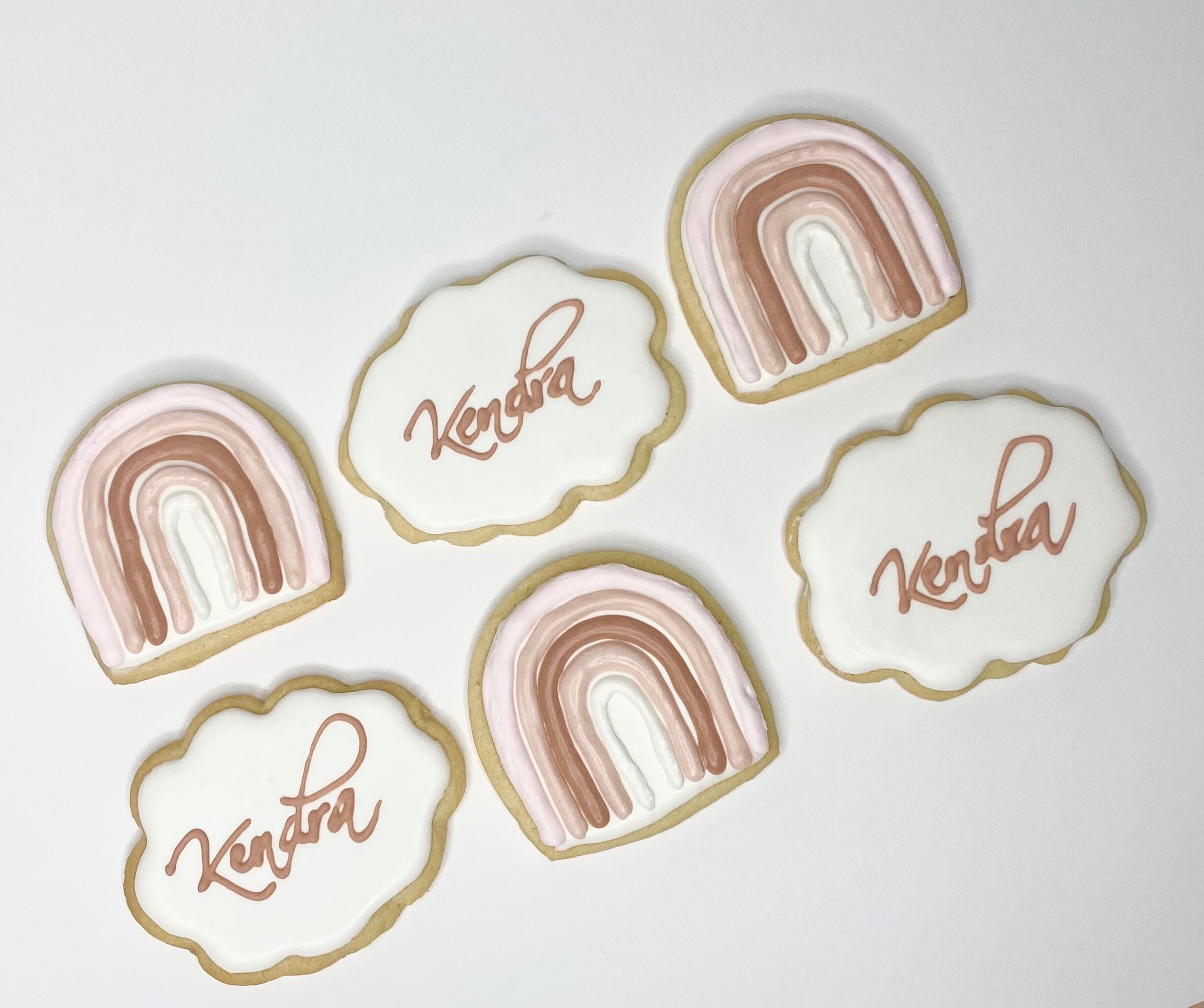 Boho Rainbow Cookie Set | Rainbow Cookies | Baby Shower - Etsy