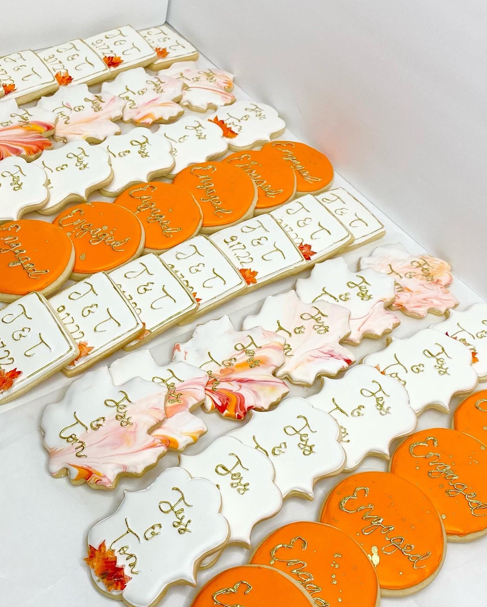 Fall Wedding Cookies | Personalized Bridal Shower & Wedding Favors ...