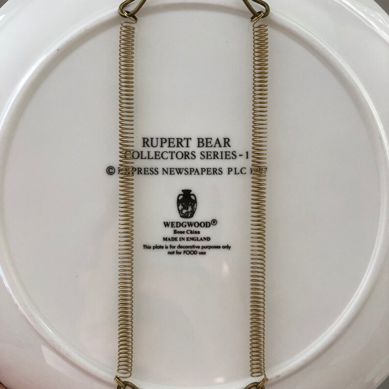 Vintage Wedgwood Rupert Bear Collectable Hanging Plate - Etsy