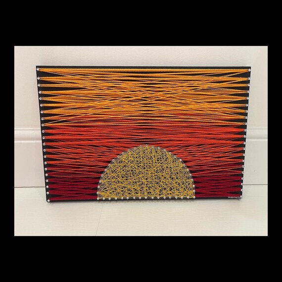 Sunset String Art - Etsy