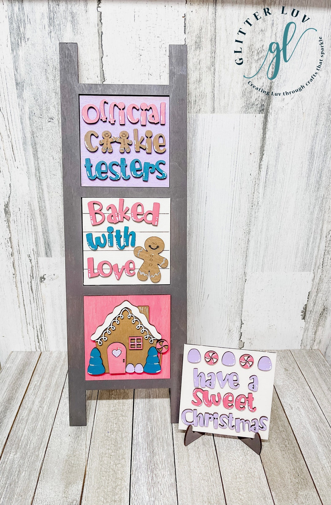 Gingerbread Leaning Ladder Interchangeable DIY Kit - Etsy
