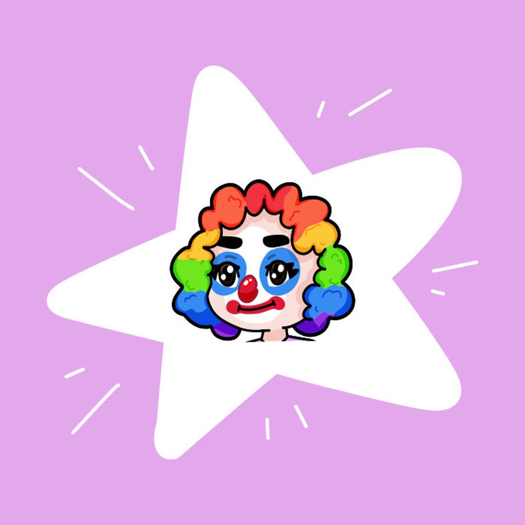 Clown Emote for Twitch/discord - Etsy