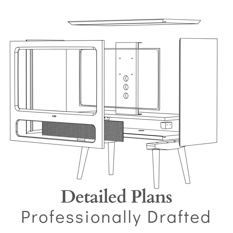 Retro TV Woodworking Plans PDF | Retro TV Build - Etsy