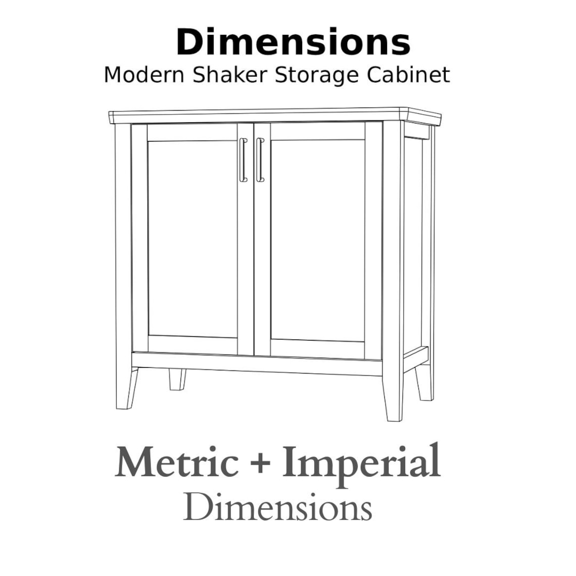 Storage Cabinet Woodworking Plan PDF | DIY Cabinet Plans - Etsy