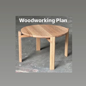 Modern Coffee Table Plans PDF Printable Woodwork Plan - Etsy