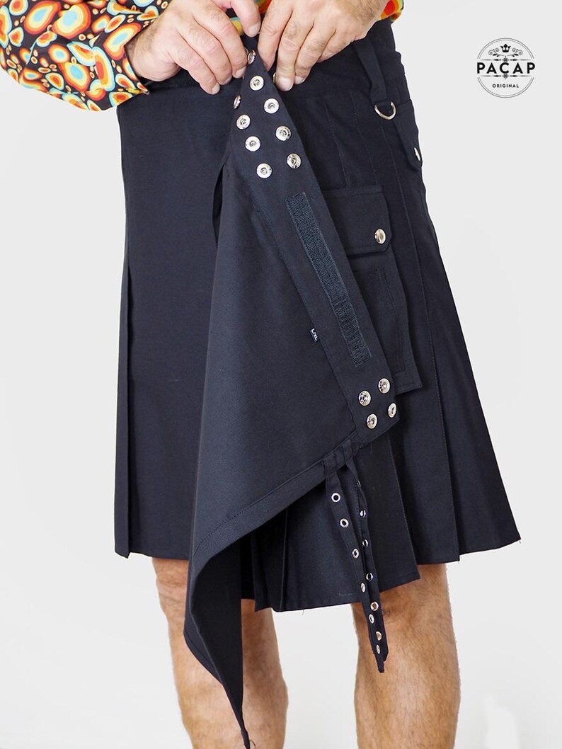 Kilt Black Men's Tactical Work Utility Gothic Warrior Vikings Gothic ...