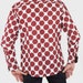 Bordeaux Red Dots White Shirt Long Sleeve - SPOT - Men's Printed Dots ...